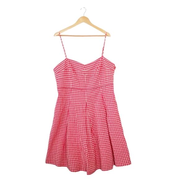 Lafayette 148 New York | Dresses | Lafayette 48 Ny Red Gingham Mini ...